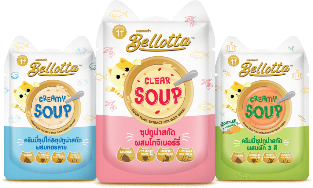 Bellotta – อาหารแมวคุณสมบัติสาม 'ไม่'